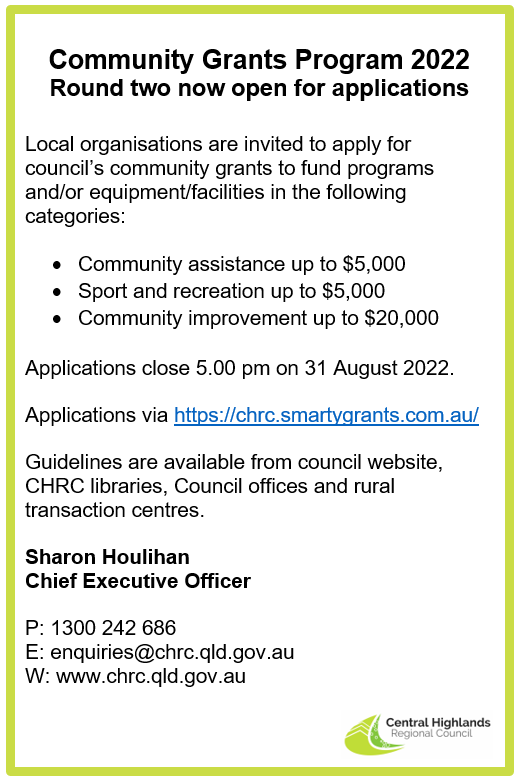 CHRC Community Grants Program - Round Two - Tieri
